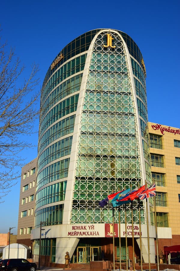 Modern Building of Original Form in Astana Editorial Stock Photo ...