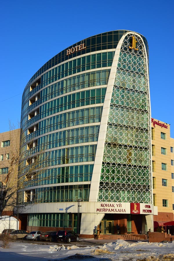 Modern Building of Original Form in Astana Editorial Stock Photo ...