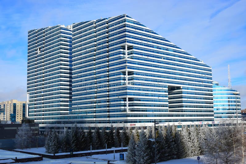 Modern Building of Original Form in Astana Editorial Photo - Image of ...