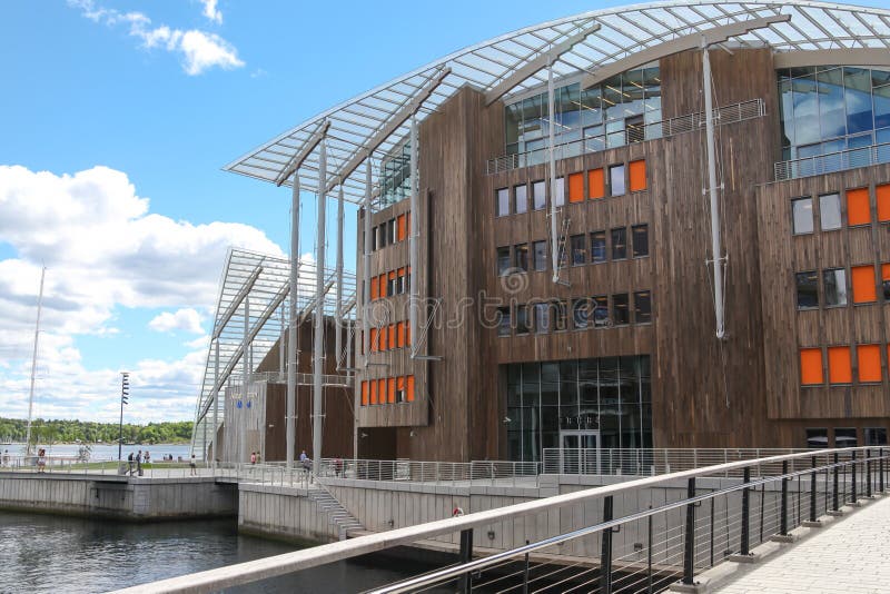 Modern building, Oslo stock image. Image of quay, europe - 32852349