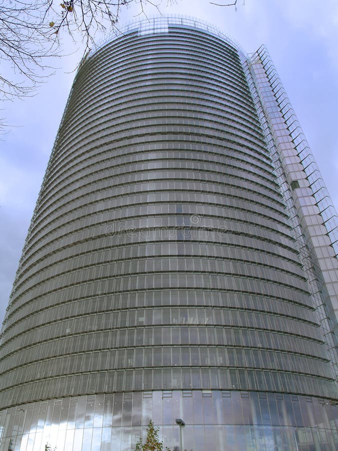 Modern Building Post-Tower in Bonn Stock Photo - Image of cloudscape ...