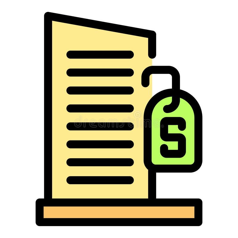 Modern Building with Price Tag Icon Representing Building for Sale ...