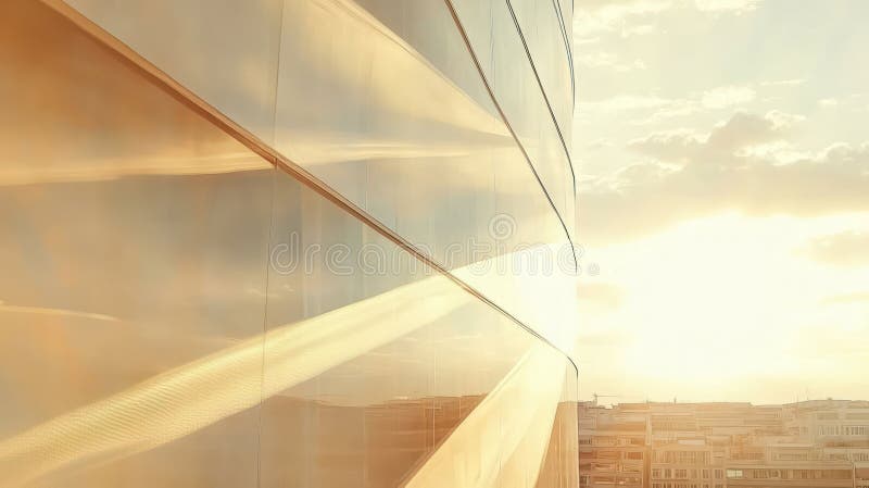 A Modern Building Reflecting Sunlight, Showcasing Architectural Design ...