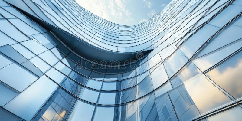 Modern Building Reflects Sky with Unique Architecture and Innovative ...