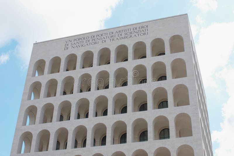 Modern building in Rome stock photo. Image of building - 12056842