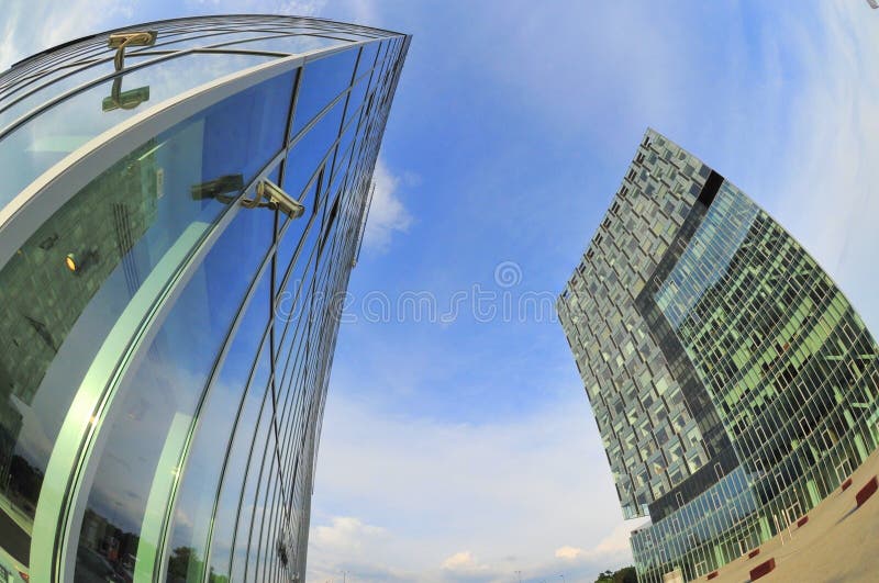 Modern Building Security Sistem Stock Photo - Image of glass, financial ...