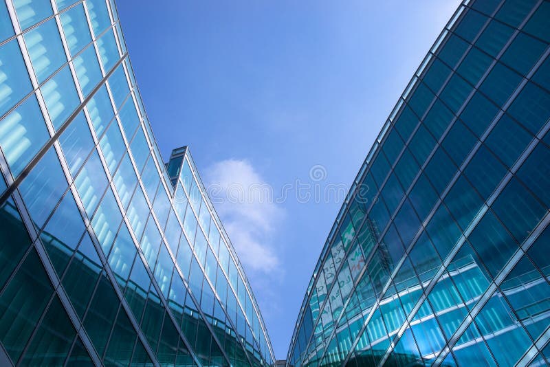 Modern Building Seen from Below Stock Photo - Image of modern ...