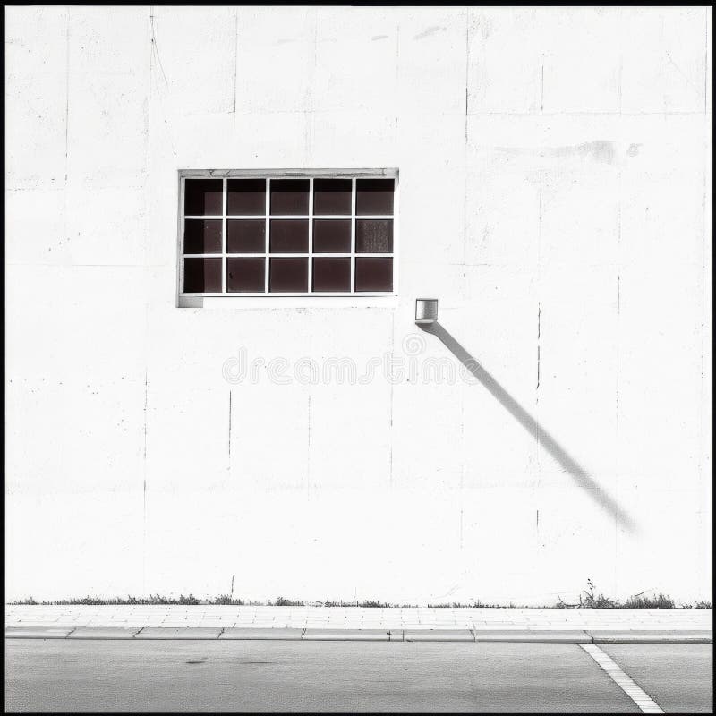 Shadow on White Wall stock photo. Image of wall, building - 366939484