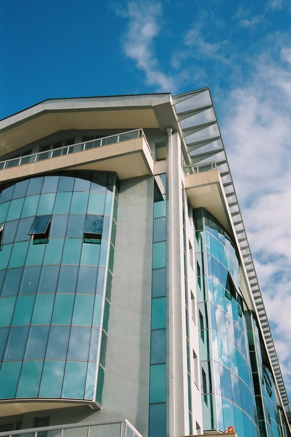 Modern building with sky stock photo. Image of construction - 844996
