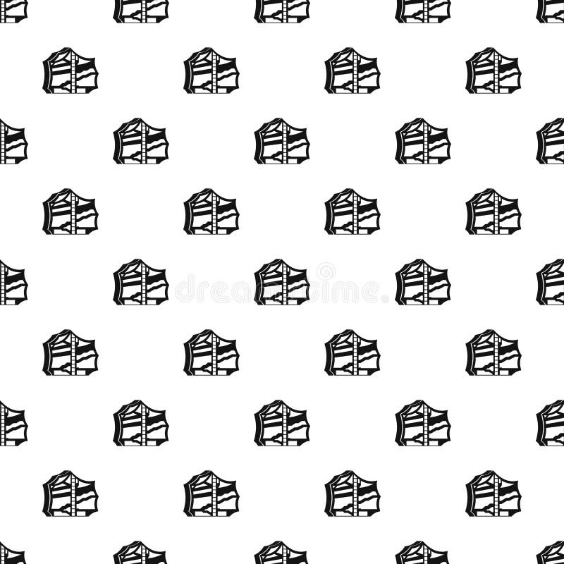 Modern Building, South Korea Pattern, Simple Style Stock Vector ...