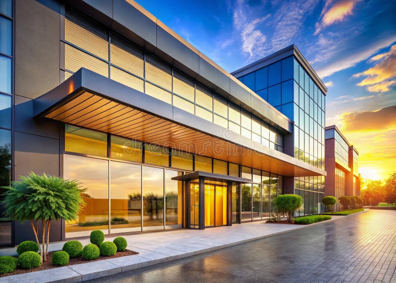 Modern Building Sun Shade Mockup Showcase Your Storefront Design with a ...