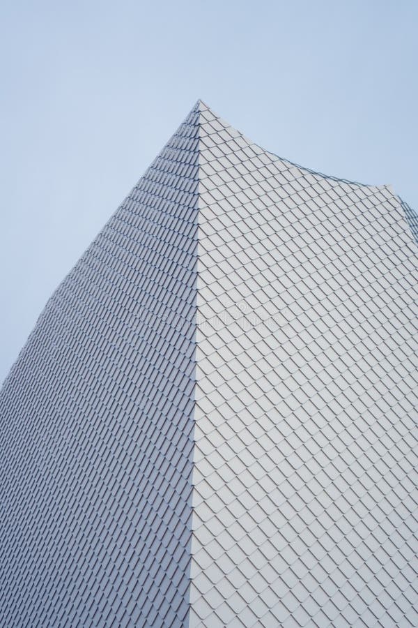 Modern Building with a Three-sided Exterior and Tiled Surface Stock ...
