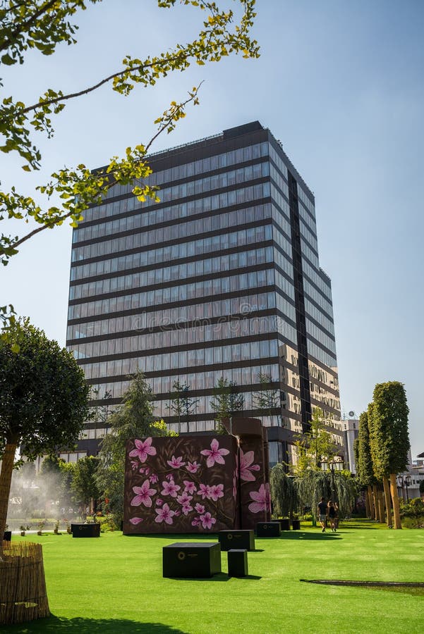 Modern Building in Timisoara, Romania Stock Photo - Image of concrete ...