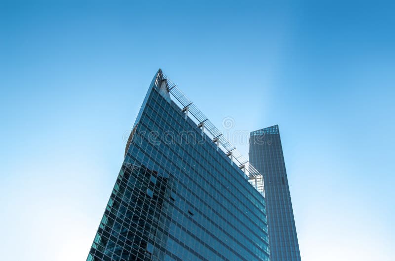 Modern building and towers stock photo. Image of center - 47648456