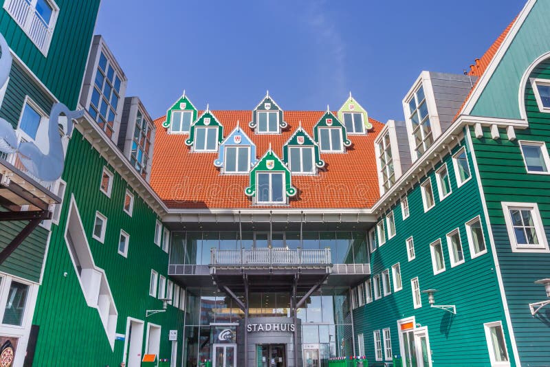Modern Building of the Town Hall in Zaandam Editorial Stock Photo ...