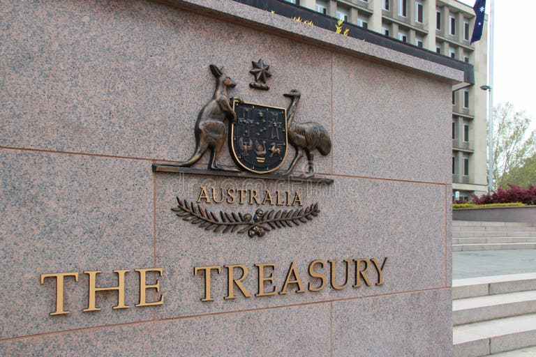 Modern Building (the Treasury) in Canberra - Australia Stock Photo ...