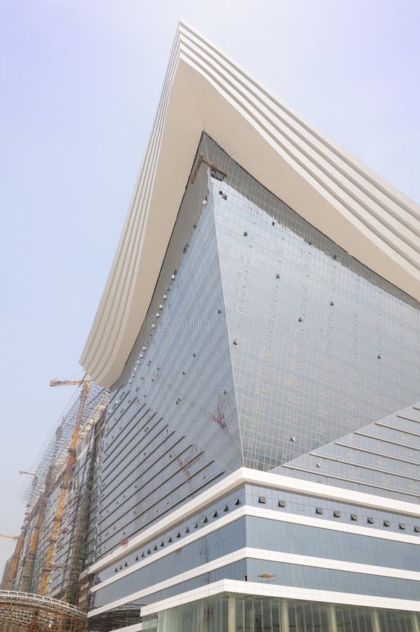 Modern Building Under Construction Stock Photo - Image of grand ...