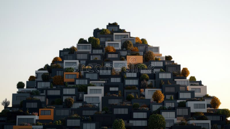 A Modern Building with a Unique Design. Stock Photo - Image of ...