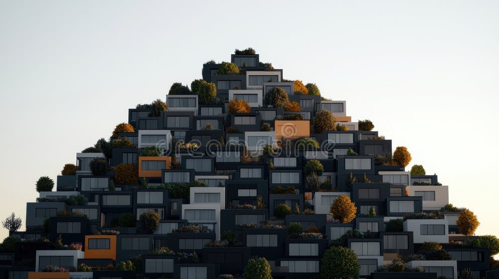 A Modern Building with a Unique Design. Stock Photo - Image of ...