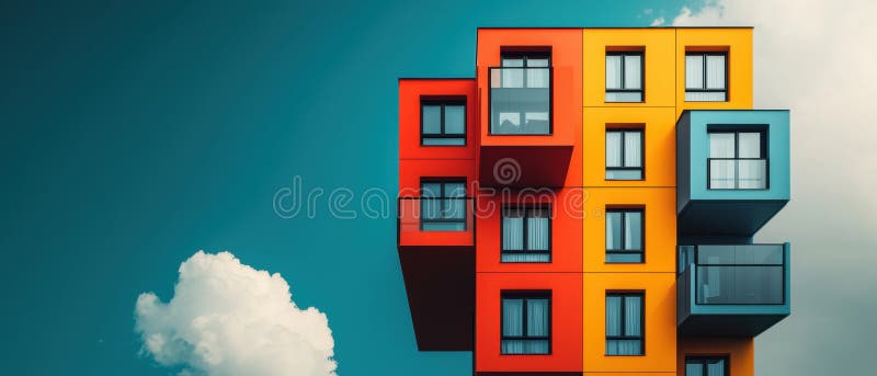 A Modern Building with a Unique Design. Stock Photo - Image of striking ...