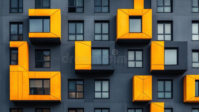 A Modern Building with a Unique Design. Stock Photo - Image of striking ...