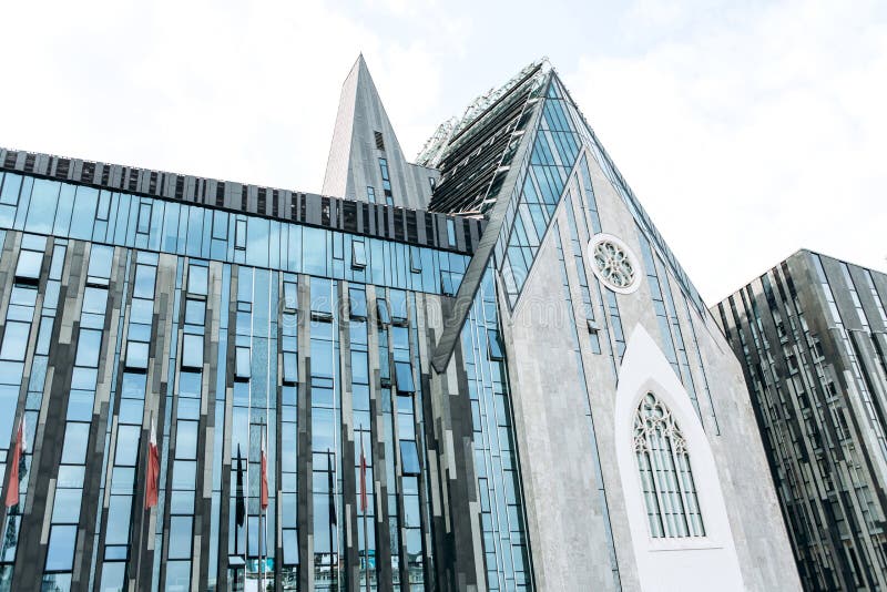 Modern Building of the University of Leipzig. Editorial Image - Image ...