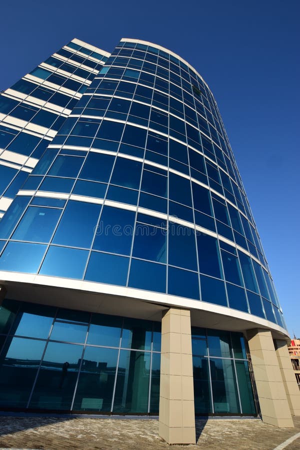 A modern building stock photo. Image of form, sunlit - 53587394