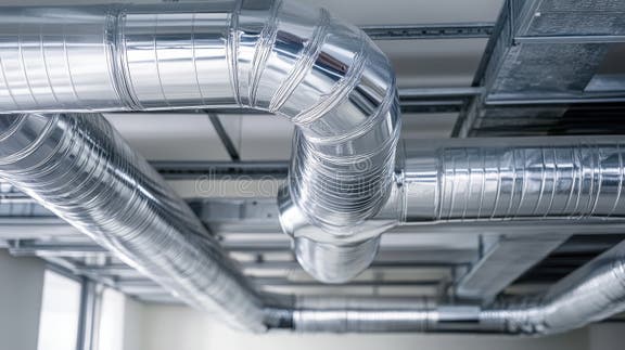 Modern Building Ventilation System for Effective Air Flow Design Stock ...