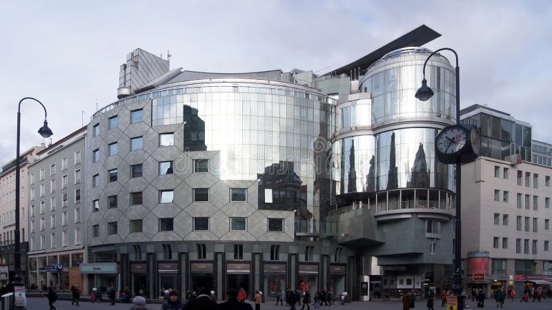 Modern Building in Vienna Center Editorial Image - Image of building ...