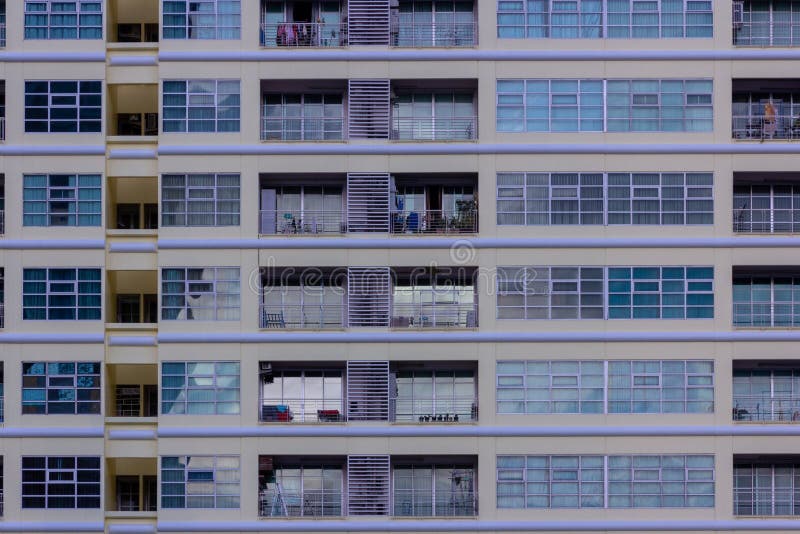 Modern Building with Window Mirror Texture Pattern Stock Image - Image ...