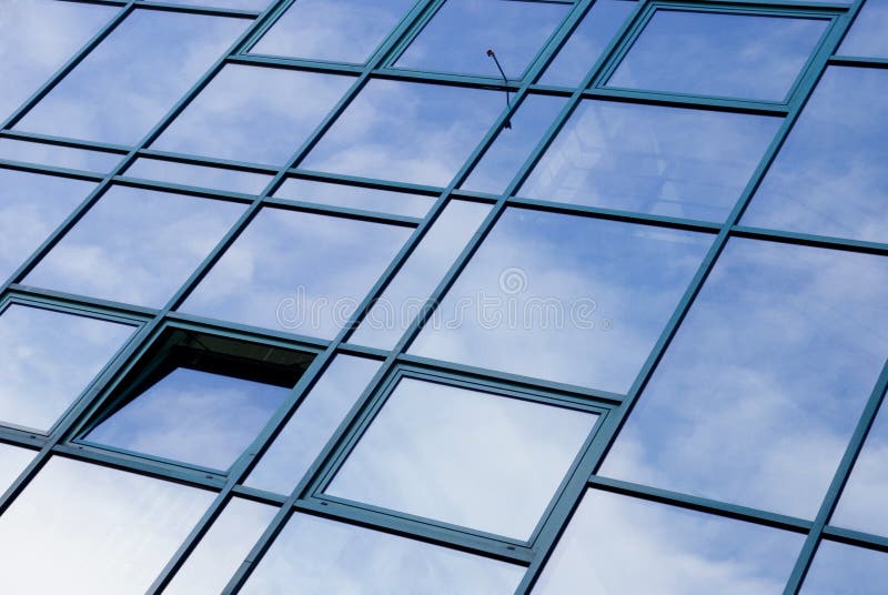 Modern Building with Windows Stock Photo - Image of buildings, district ...