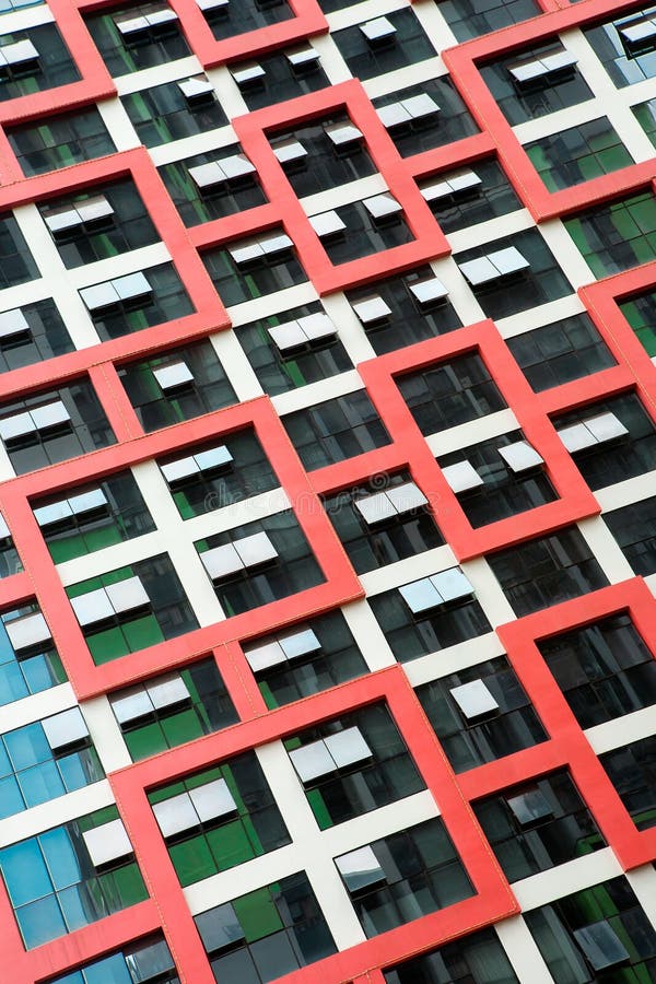 Modern windows design stock photo. Image of detail, building - 33570260