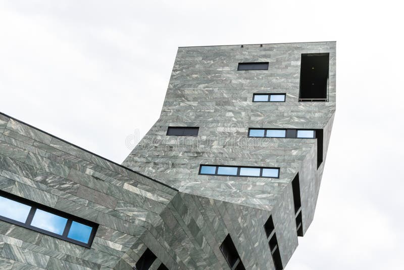 Modern Building Wit Futuristic Architecture. Stock Photo - Image of ...