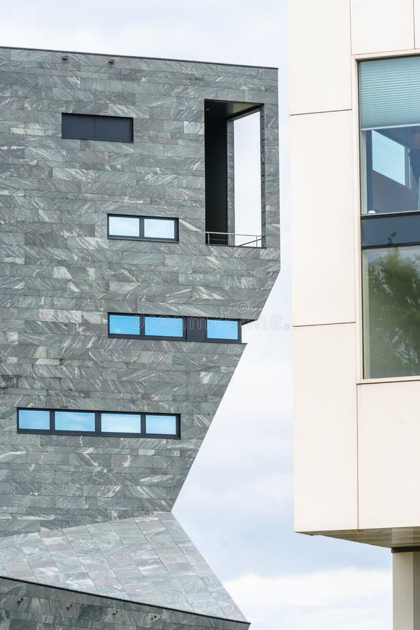 Modern Building Wit Futuristic Architecture. Stock Photo - Image of ...