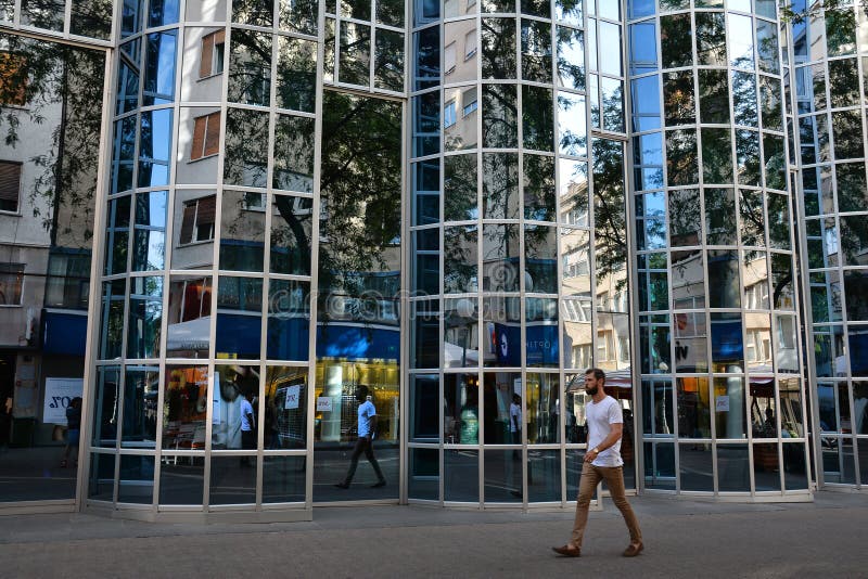 Modern Building in Zagreb, Croatia Editorial Photo - Image of financial ...