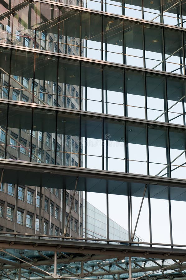 Aluminium building facade stock image. Image of metal - 25239673