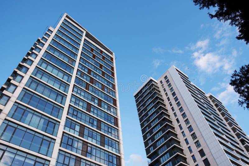 Modern Buildings at Daytime Stock Image - Image of buildings, sunny ...