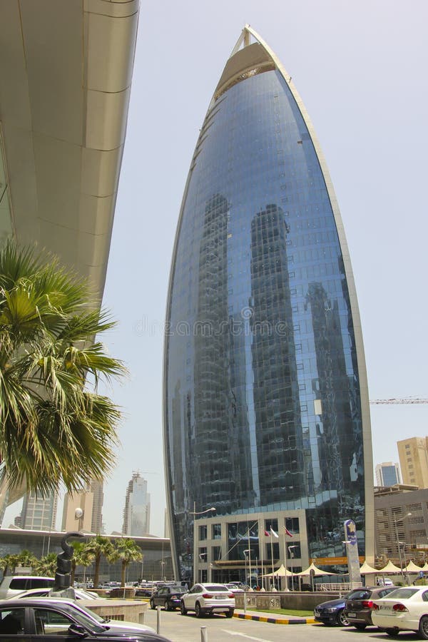 Modern buildings in Doha editorial photo. Image of harbor - 95102846