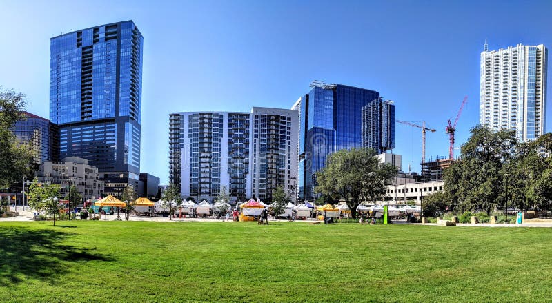Downtown Austin Texas editorial stock image. Image of buildings - 101366719