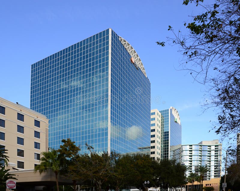 Modern Buildings in Downtown Orlando, Florida Editorial Image - Image ...