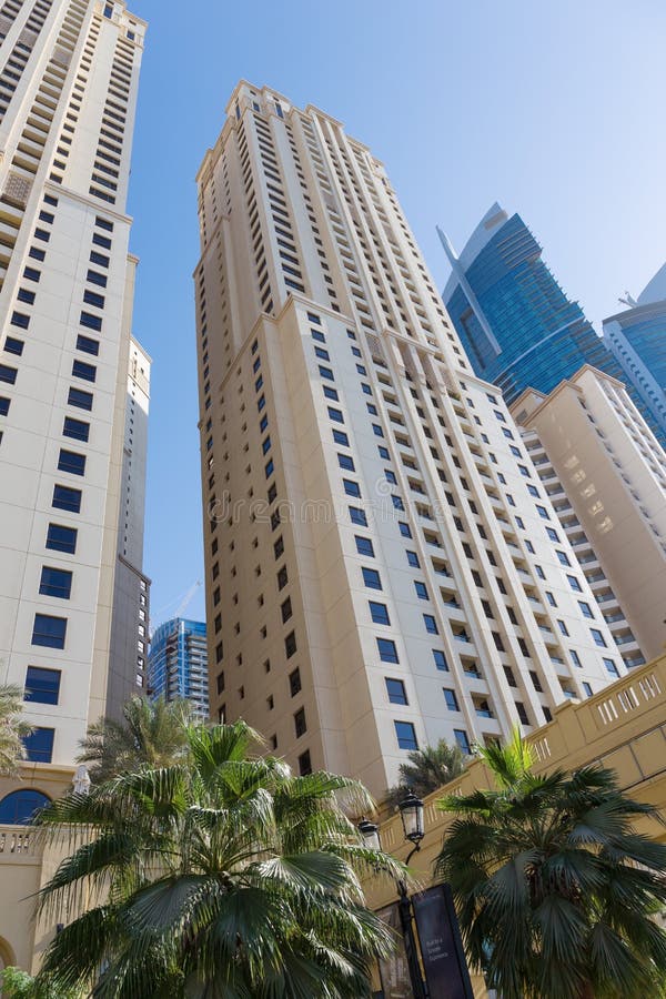 Modern buildings in Dubai editorial stock image. Image of infinity ...