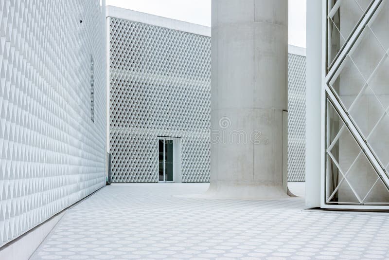 Modern Buildings Exterior White Textures Facades Stock Photo - Image of ...