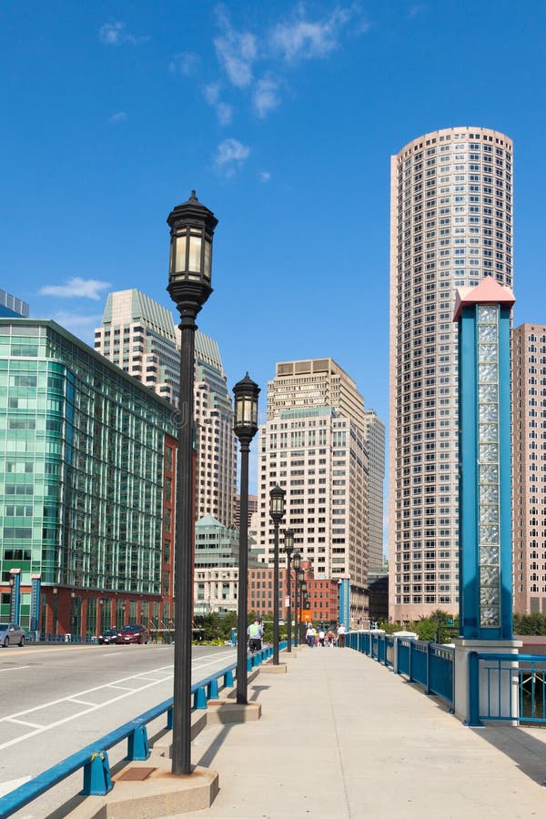 Modern Buildings in the Financial District in Boston - USA Stock Image ...