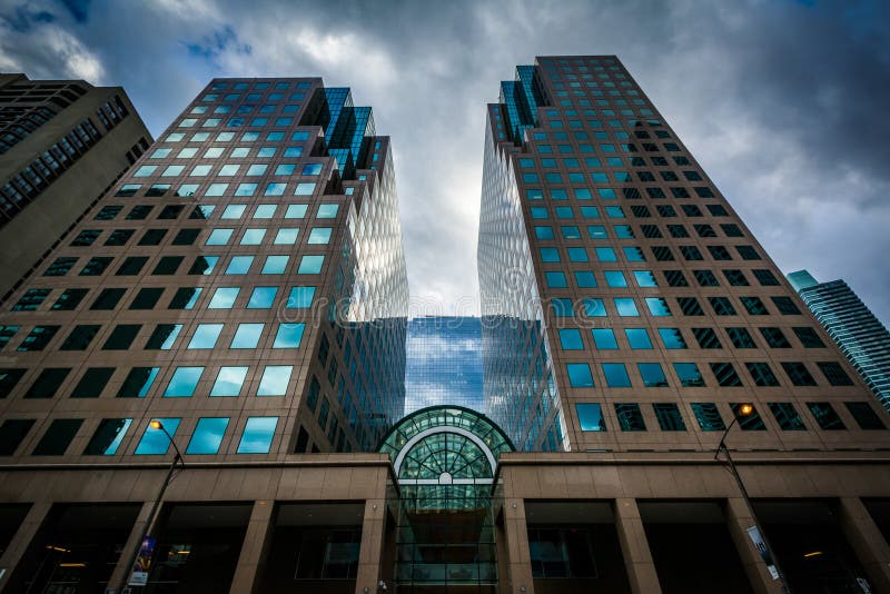 Modern Buildings at the Harbourfront in Toronto, Ontario. Stock Image ...