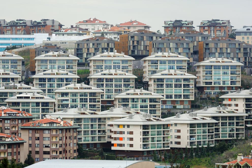 Modern Buildings in Istanbul, Turkey Stock Image - Image of sunlight ...
