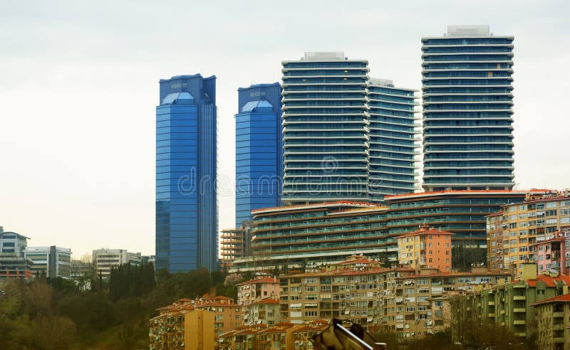 Modern Buildings in Istanbul, Turkey Stock Image - Image of city ...