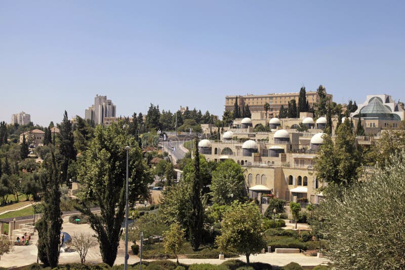 Modern Buildings of Jerusalem, Israel Stock Photo - Image of travel ...