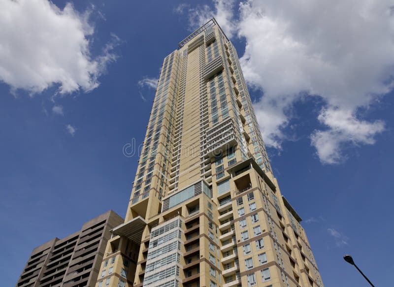 A Modern Buildings Located at Quezon in Manila, Philippines Editorial ...