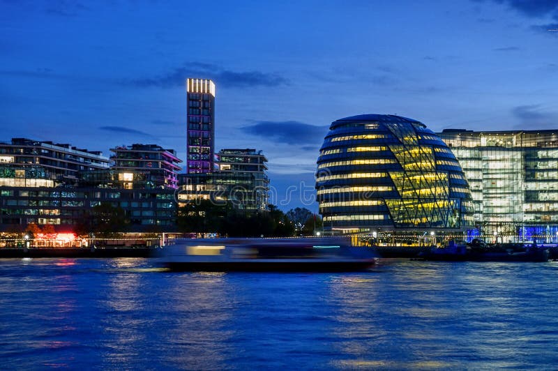 Modern Buildings in London, UK Stock Photo - Image of icon, destination ...