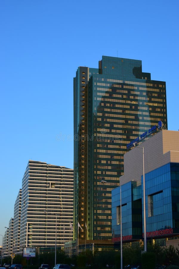 Modern Buildings of Original Form in Astana Editorial Photography ...